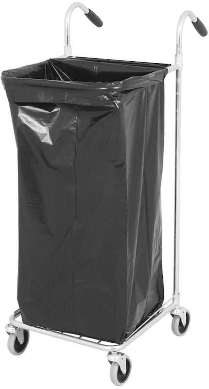 Jätesäkkiteline Mika, kahvoilla, ilman kantta | Gerdmans