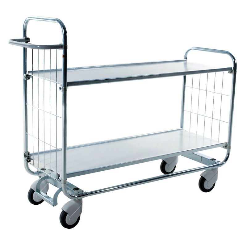 Hyllvagn Enrica, 1395x470x1120 mm, 2 hyllplan | Gerdmans