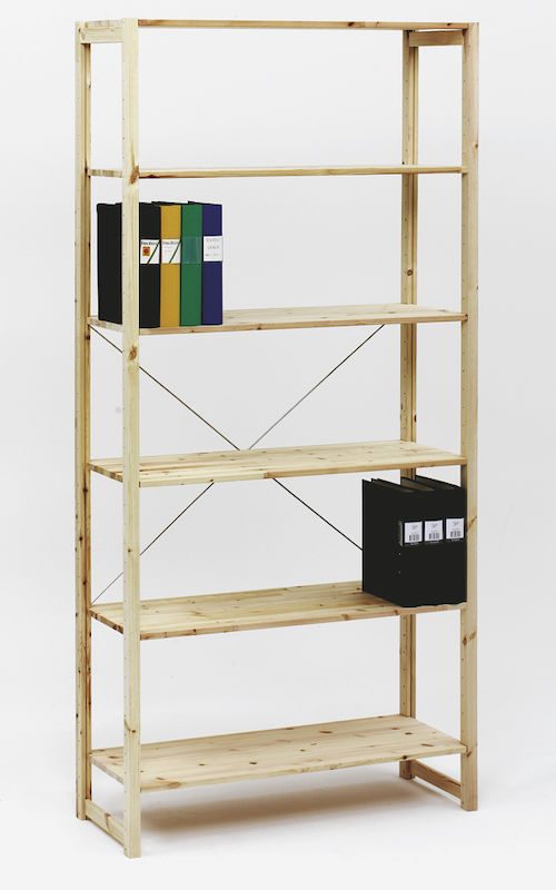 Trehylle Tidan, grunnseksjon, HxBxD 1780x830x400 mm | Gerdmans