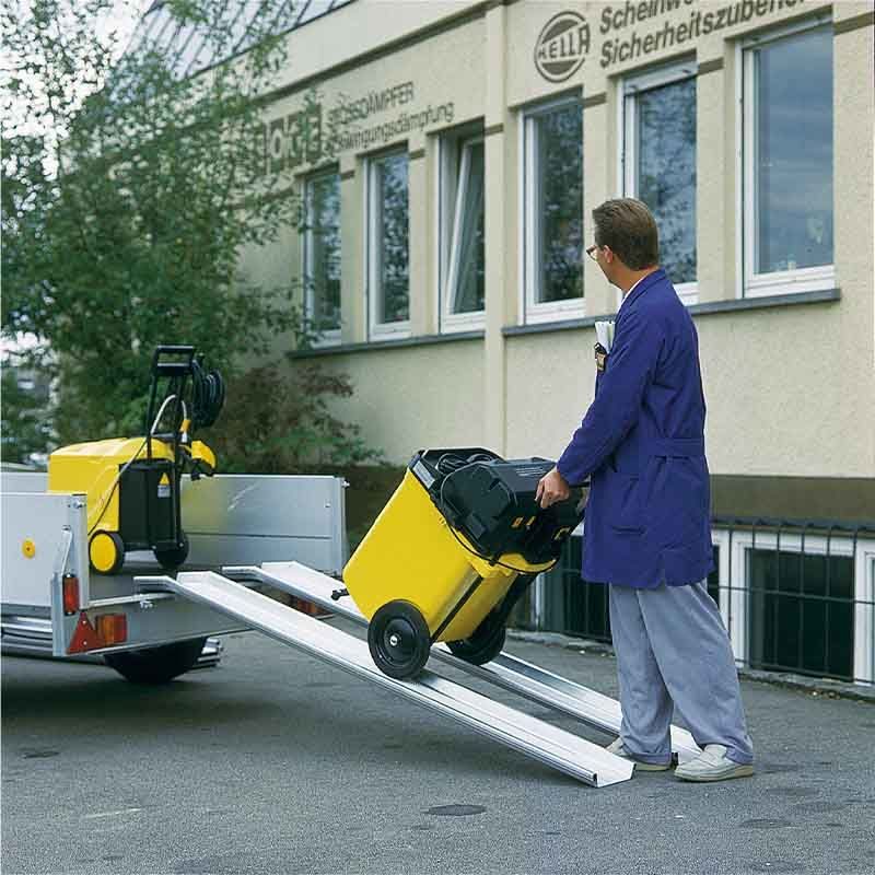 Lasteramper med renne, lastekapasitet 350 kg, rennebredde 150 mm, 1 par ...