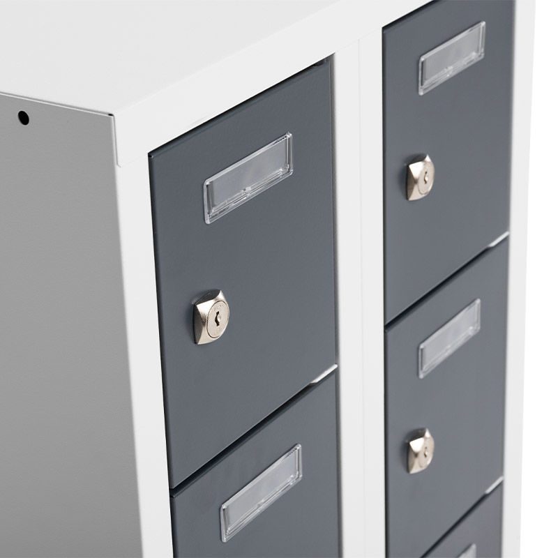 Mobilskap Garek, 10 rom, antrasitt/lysegrå, BxDxH 400x200x911 mm | Gerdmans