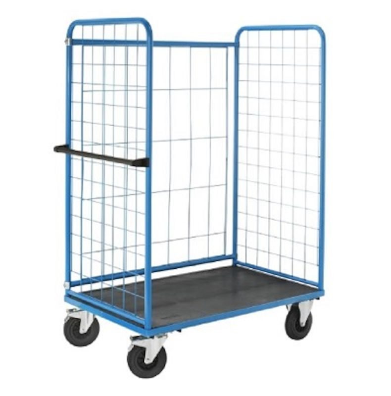 Rullbur med trådgaller Ilotar, lastkapacitet 500 kg, massivgummihjul ...