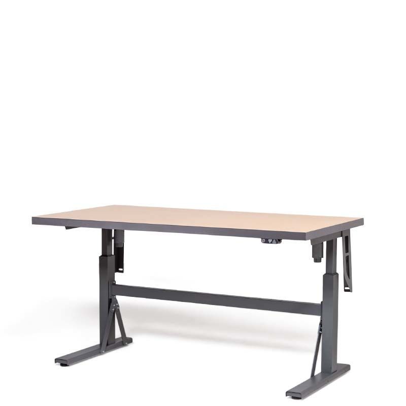 Höj och sänkbart Arbetsbord Tyr, BxD 2000x800 mm, hardboard | Gerdmans