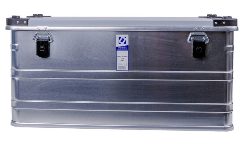 Aluminiumskasse Viktor, 91 liter, LxBxH 800x385x390 mm | Gerdmans