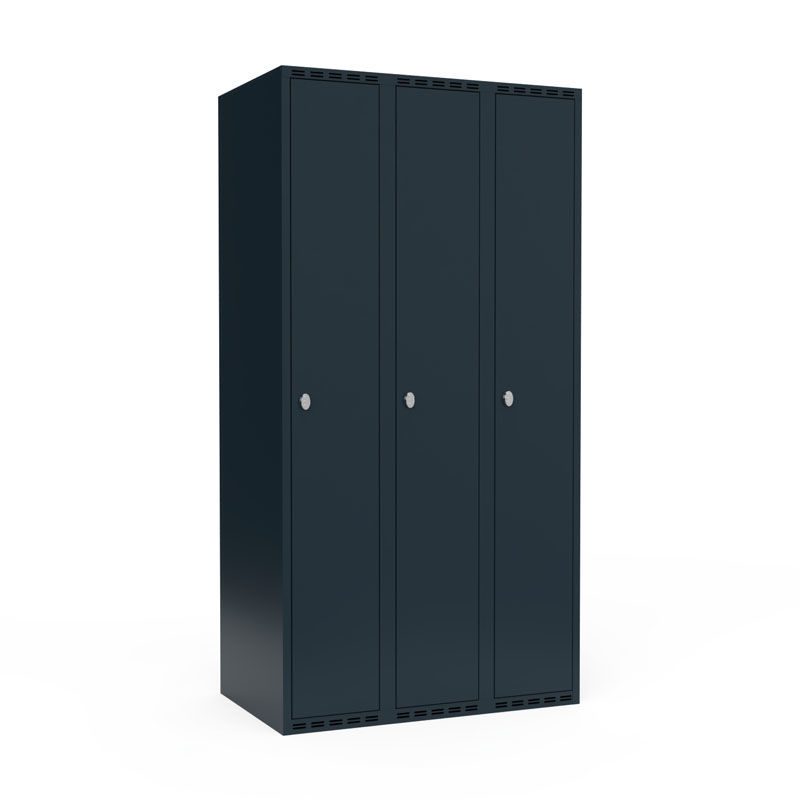 Klesskap Fydor SMG, BxDxH 900x550x1752 mm, 3 dører i 3 skap, rett tak ...