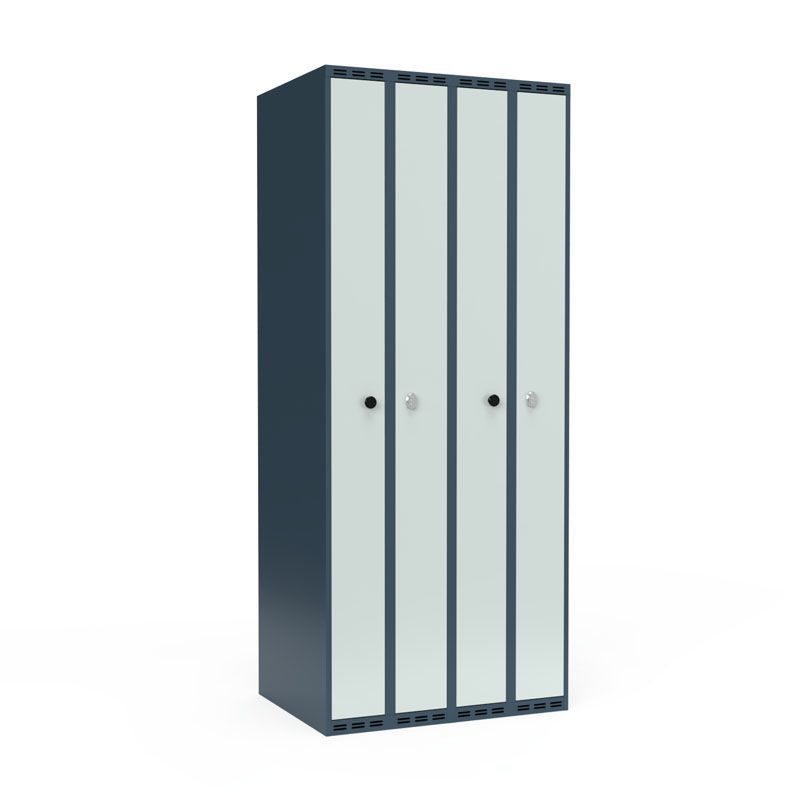 Klesskap Fydor SMC med pardører, 2 plasser 200+200 mm, rett tak ...