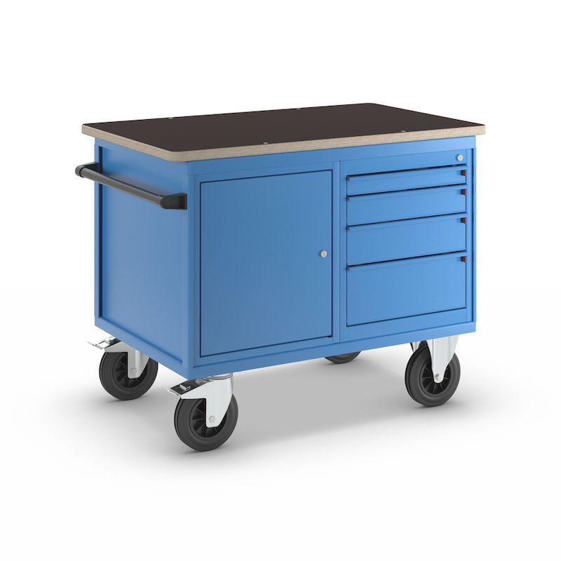 Verktygsvagn Ingvar, 1 skåp, 1 skåp med lådor, stomme och fronter i ...