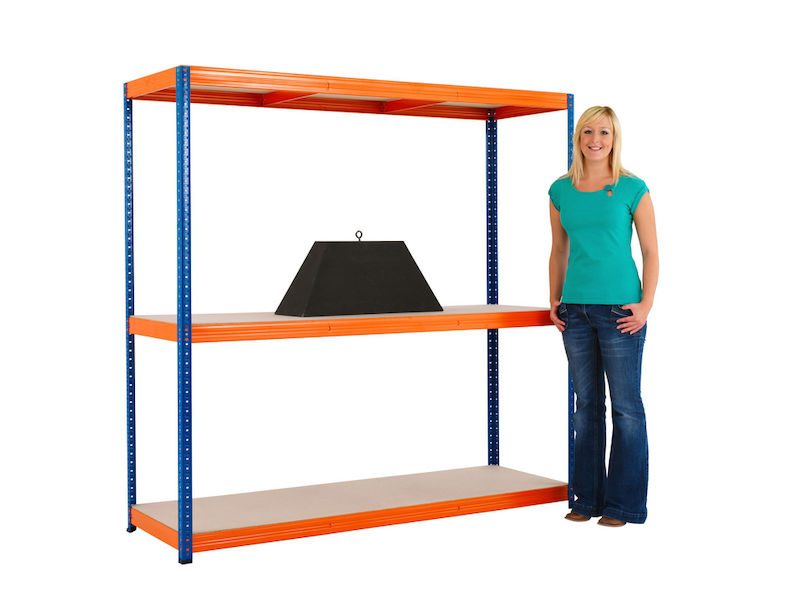 Lagerhyller, blå/oransje Mark | Gerdmans