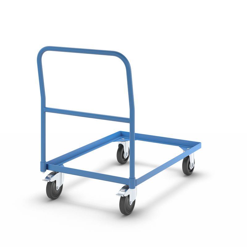 Backvagn med skjutbygel Lydia, ram LxB 830 x 580 mm, för trådkorgar ...