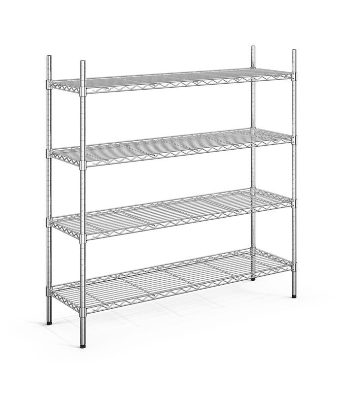 Gallerhylla Joel, belastning per hyllplan 100 kg, BxD 1220 x 460 mm ...