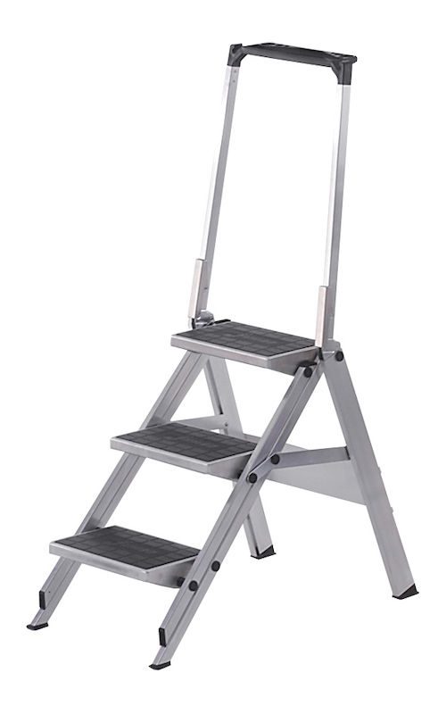 Trappestige i aluminium, sammenleggbar Torvald, aluminiumsstige med PVC ...