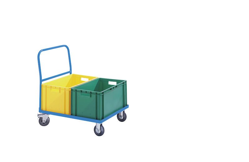 Backvagn med skjutbygel Lydia, ram LxB 810 x 610 mm, för stapellådor ...