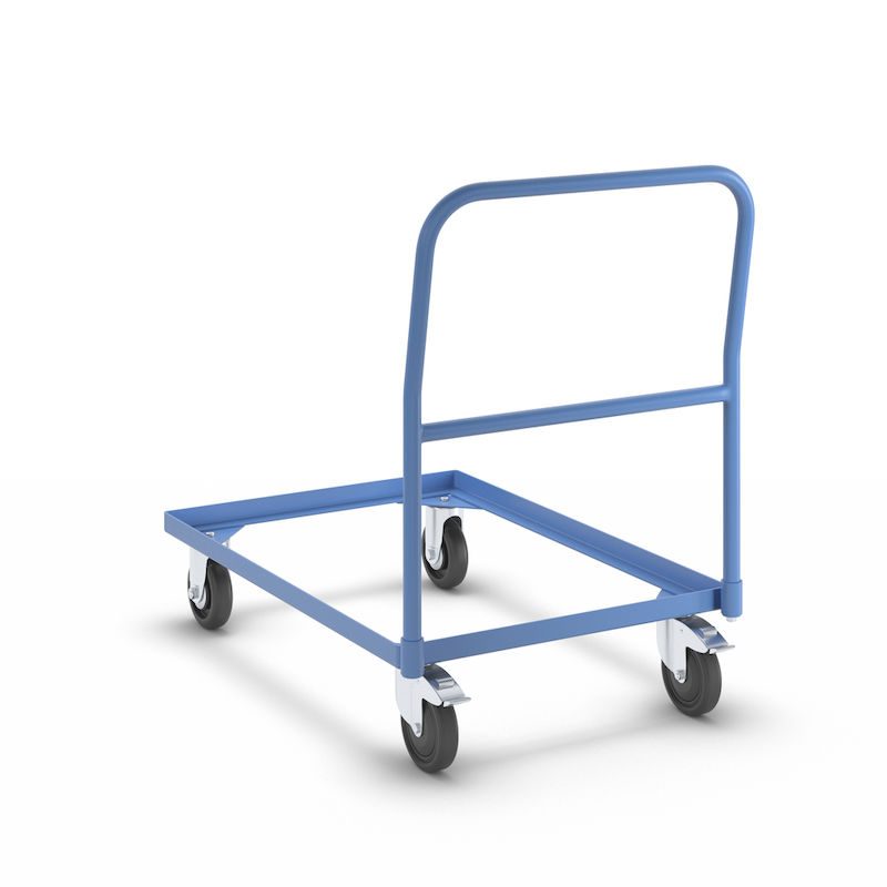 Backvagn med skjutbygel Lydia, ram LxB 830 x 580 mm, för trådkorgar ...