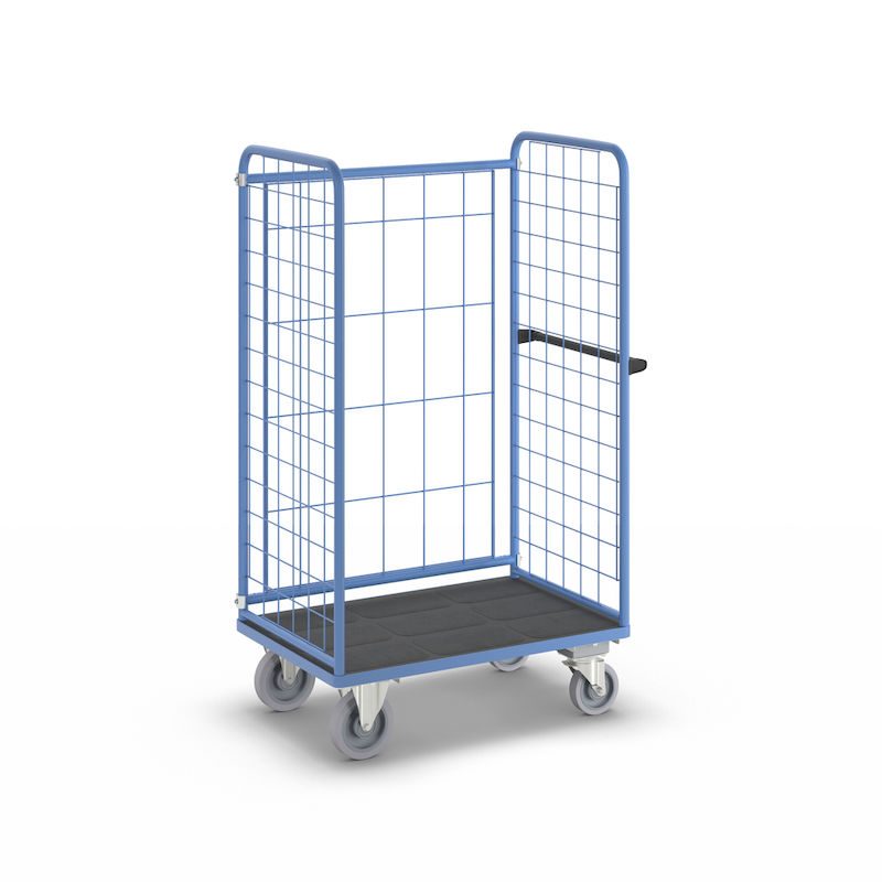 Rullbur med trådgaller Ilotar, lastkaapcitet 500 kg, centralbroms ...