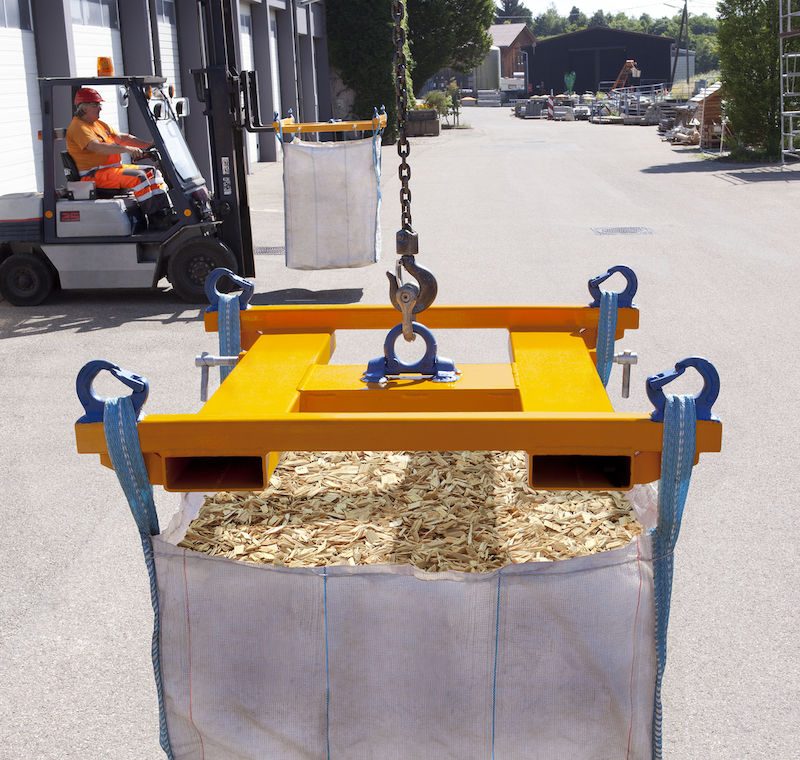 Lyftok för säck Justus, krokavstånd 900 x 900 mm, lastkapacitet 2000 kg ...