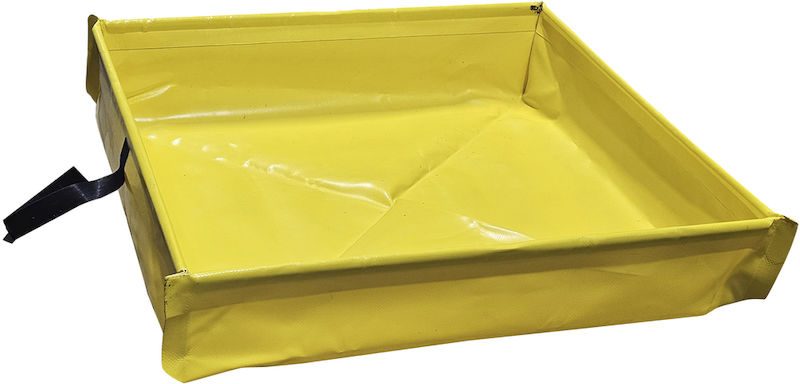 Spildbakke Emmett, af PVC, gul farve, opsamlingsvolumen 43 l | Gerdmans