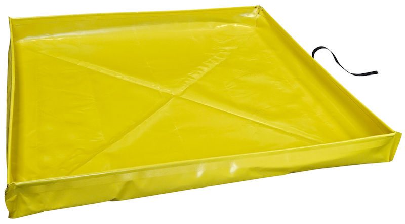 Spildbakke Emmett, af PVC, gul farve, opsamlingsvolumen 172 l | Gerdmans
