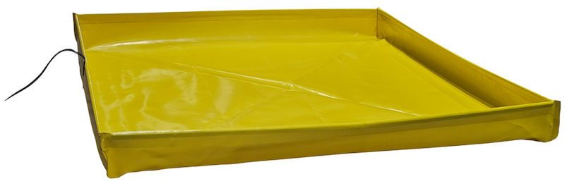 Spildbakke Emmett, af PVC, gul farve, opsamlingsvolumen 270 l | Gerdmans