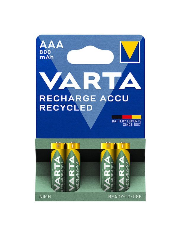 Varta Uppladningsbara Batterier Recycled Agaton | Gerdmans