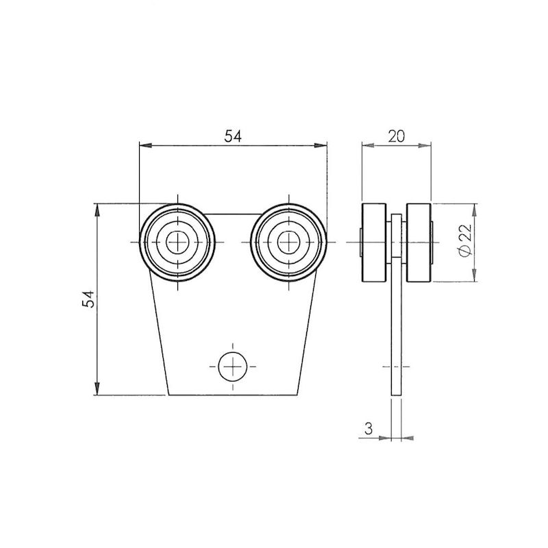 Ophængningsvogn til C-profil Mimer | Gerdmans